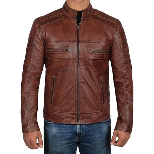 Leather Custom Jackets for Men - SkyRock Sports